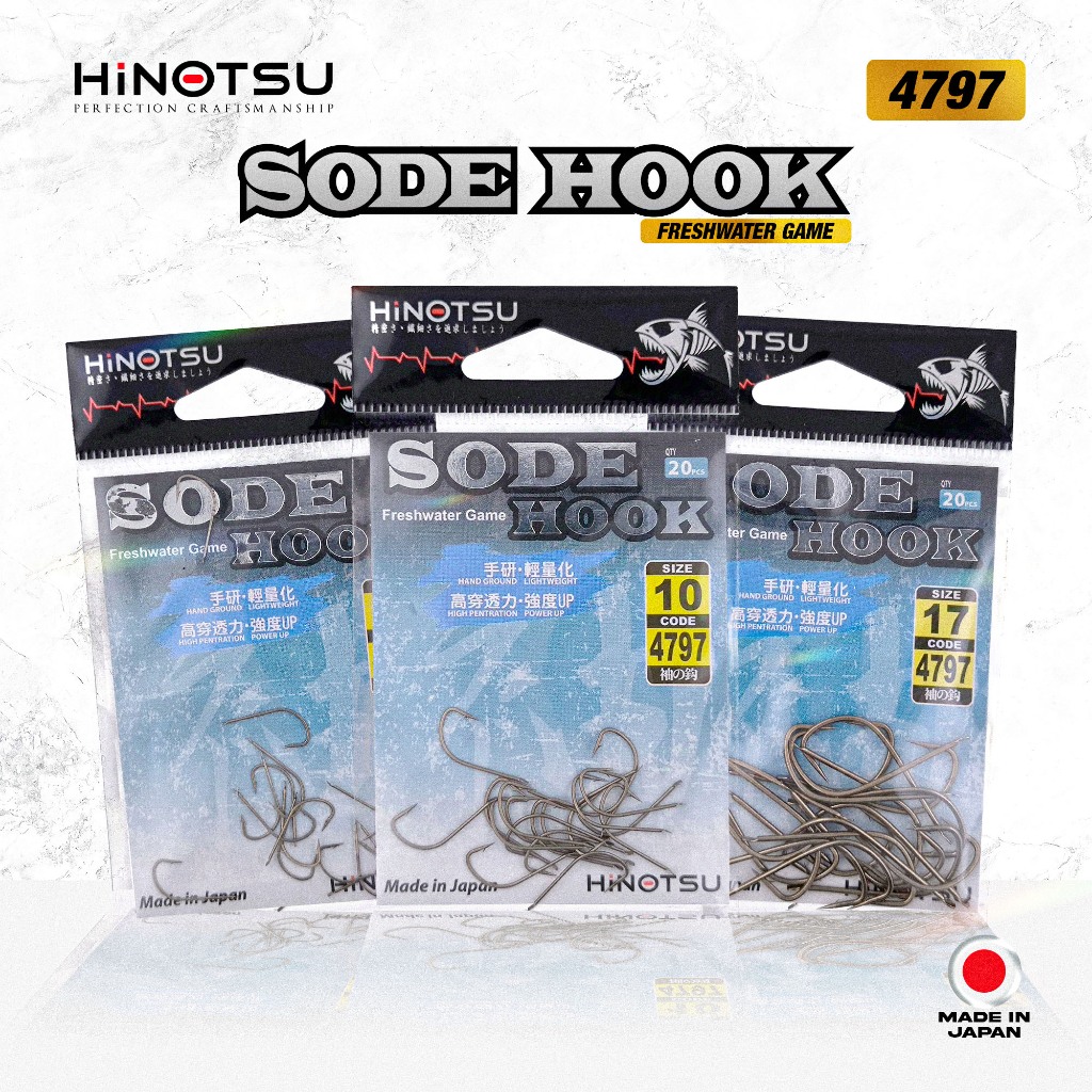 HINOTSU - SODE HOOK PACKS-FLATTED-4797-FISHING HOOK | Shopee Malaysia