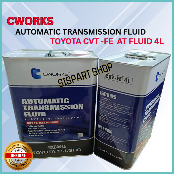 TOYOTA CVT-FE FLUID AUTOMATIC TRANSMISSION FLUID ATF 4L (08886-02505 ...