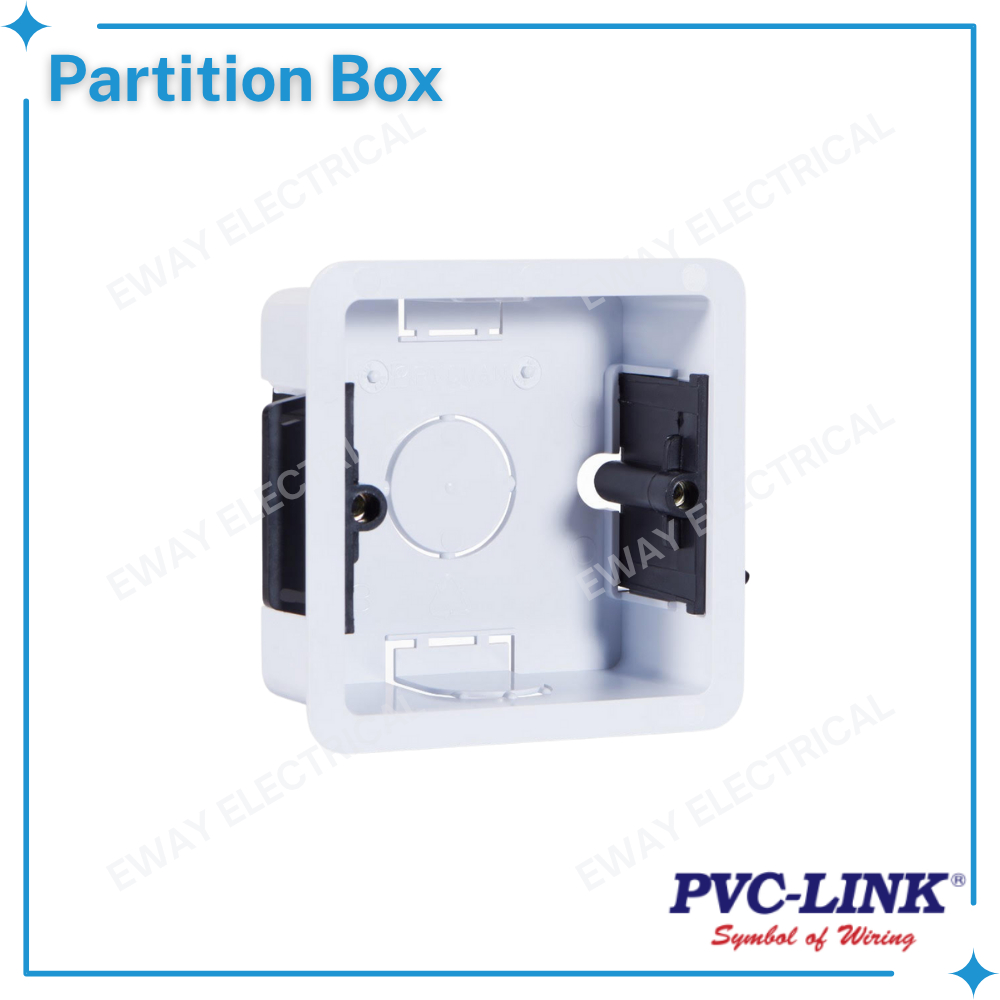 PVC-LINK Electrical Partition Box 3"x3" / 3"x7" Conceal Base for Switch ...