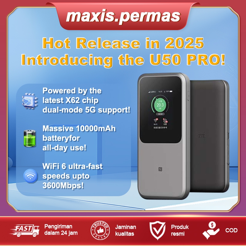 Router WiFi6 5G Modem MU5120 Hotspot Bergerak Laju Tinggi Sesuai Untuk Rumah Sambungan Peranti ...