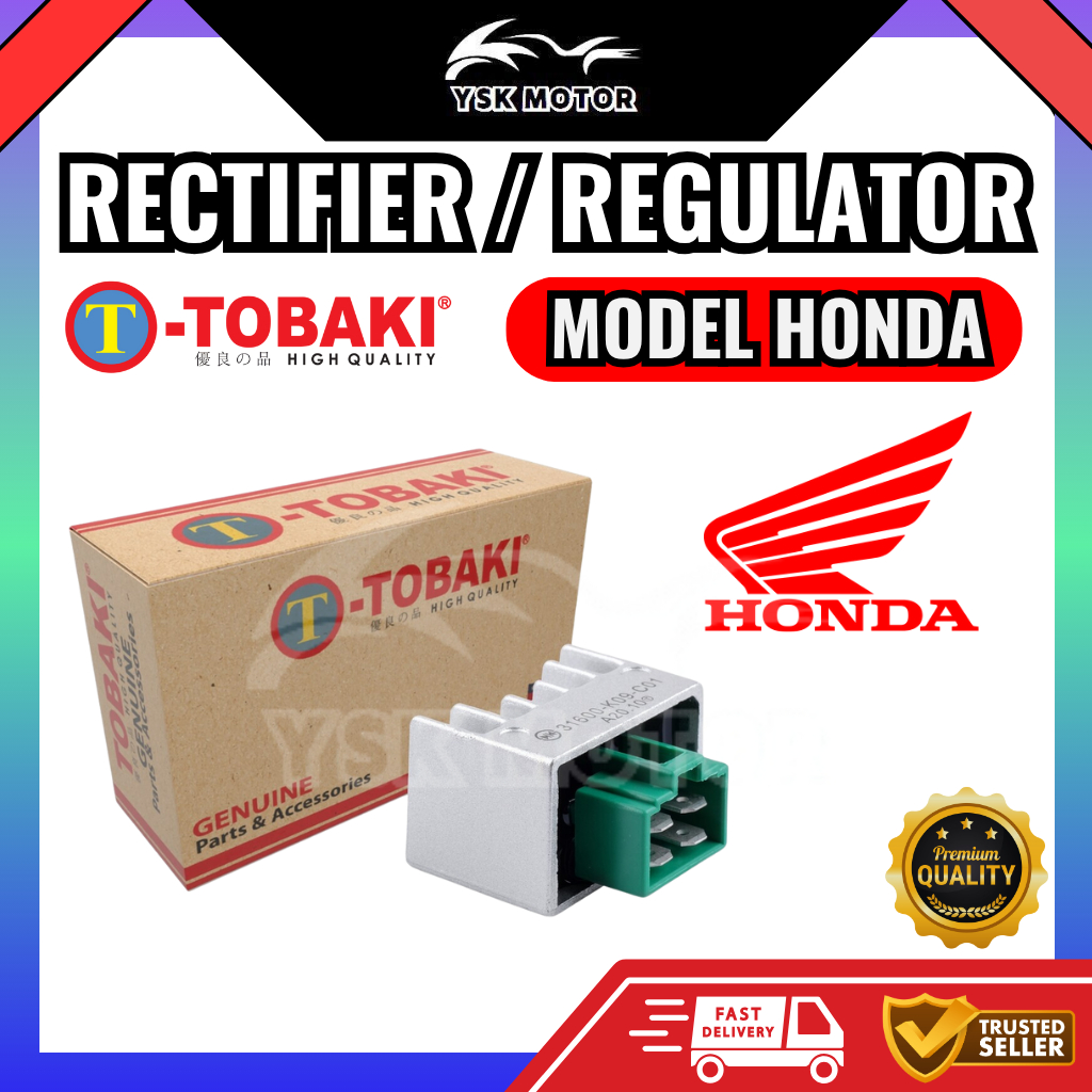 TOBAKI HONDA RECTIFIER / REGULATOR KATAB MOTOR EX5 DREAM WAVE110/125 ...