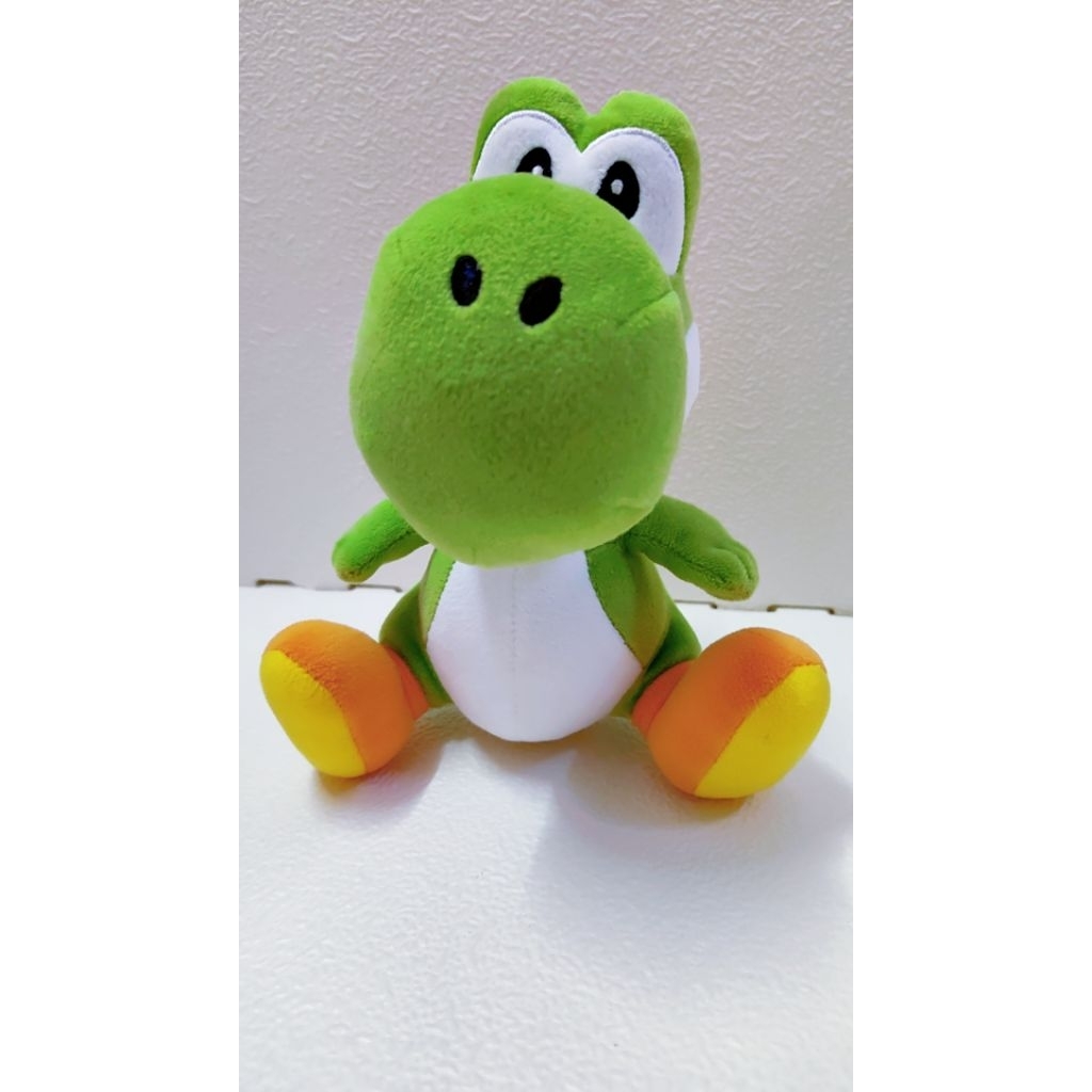 Authentic Super Mario Bros Toad green Yoshi Plush D5 preloved plush ...