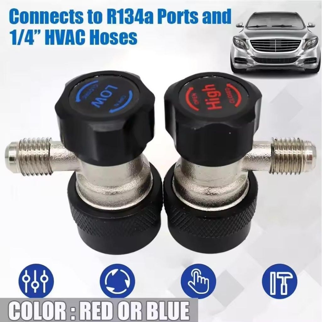 1 pair R-134A Manual Quick Coupler Adapter HP and LP Refrigerant ...