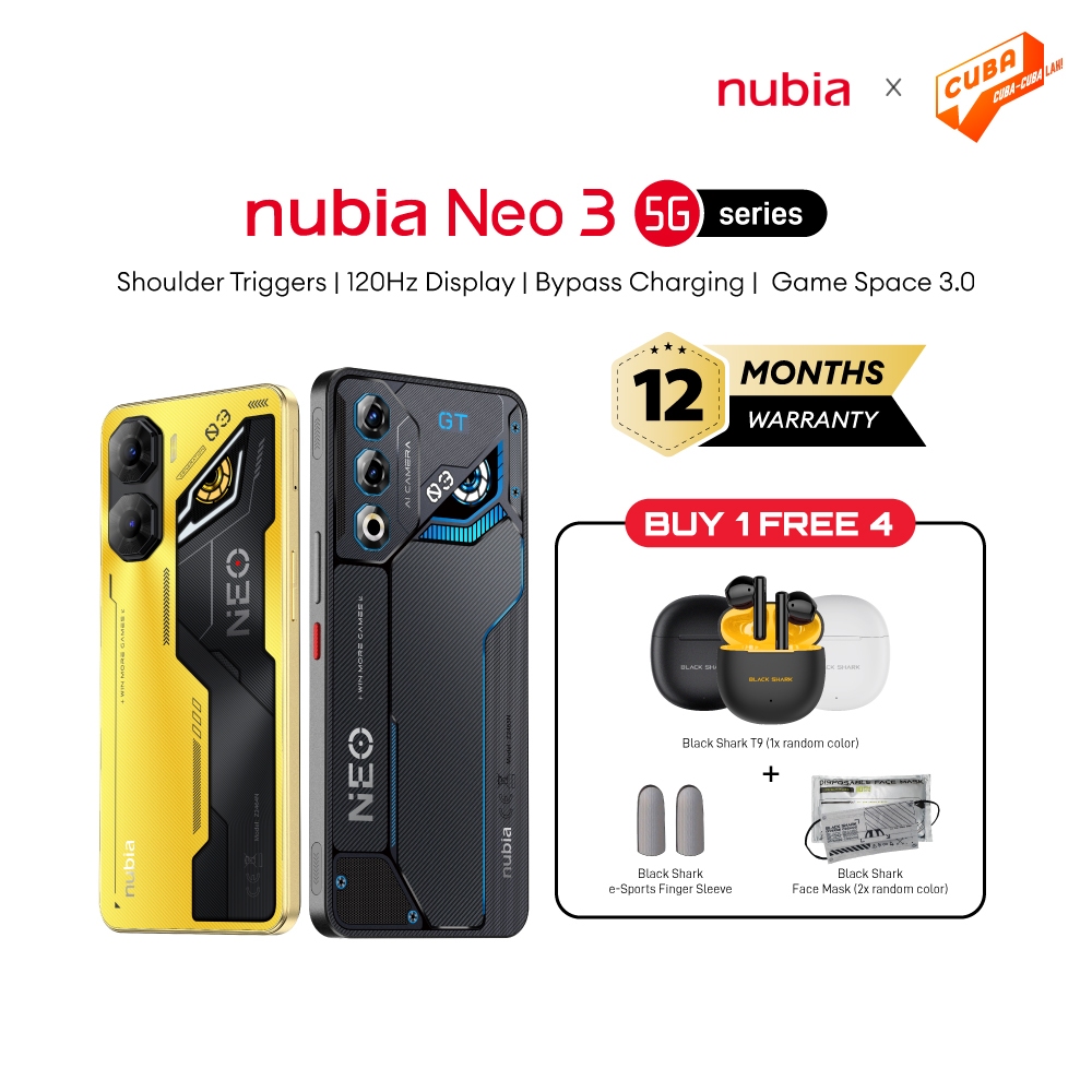[NEW] nubia Neo 3 I Neo 3 GT 5G 24(12+12)GB+256GB Gaming Smartphone ...