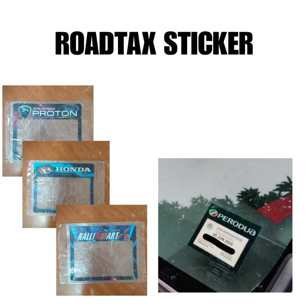 ROADTAX STICKER HONDA / TOYOTA / ADVAN / MITSUBISHI / PERODUA / TRD ...