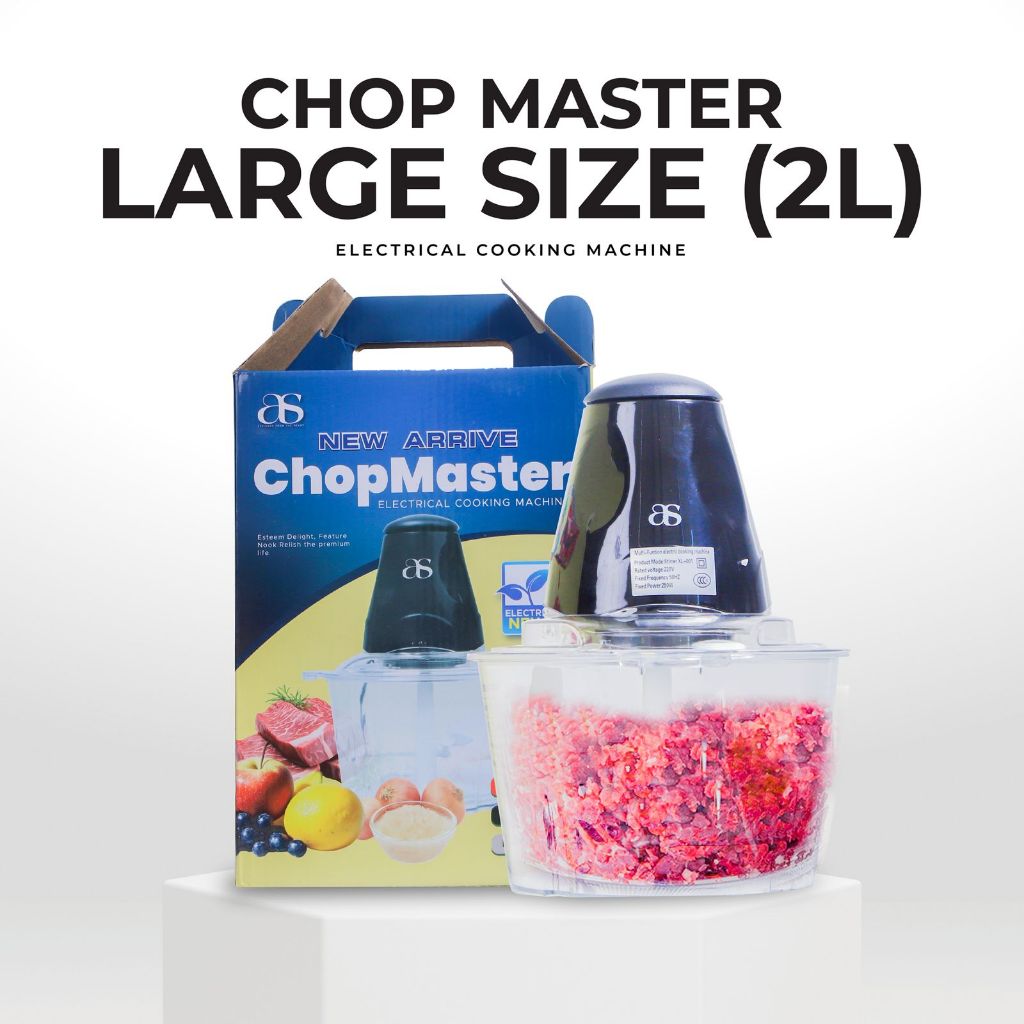 AS CHOP MASTER FOOD AND INGREDIENT ELECTRIC CHOPPER LARGE SIZE 2 LITRE ...