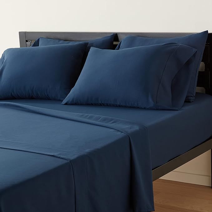 [Full, King]Amazon Basics Bed Sheet Set with 4 Pillowcases/ Set Cadar ...
