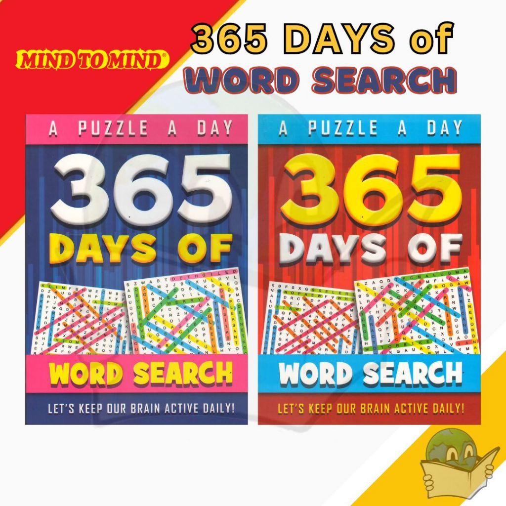 365 DAYS of Word Search [Mind to Mind] | Shopee Malaysia