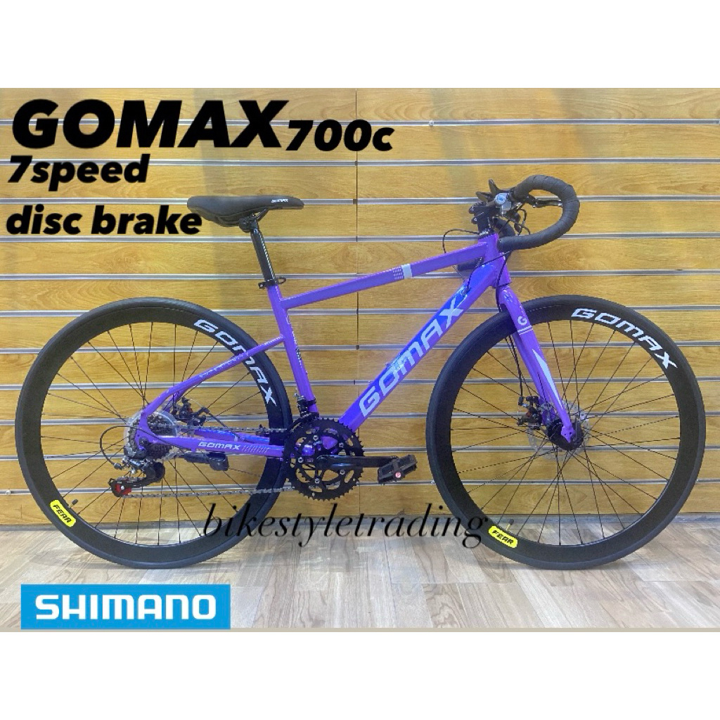 GOMAX 700c Road Bike SHIMANO 7speed Disc brake/Racing bike/RB/Basikal ...