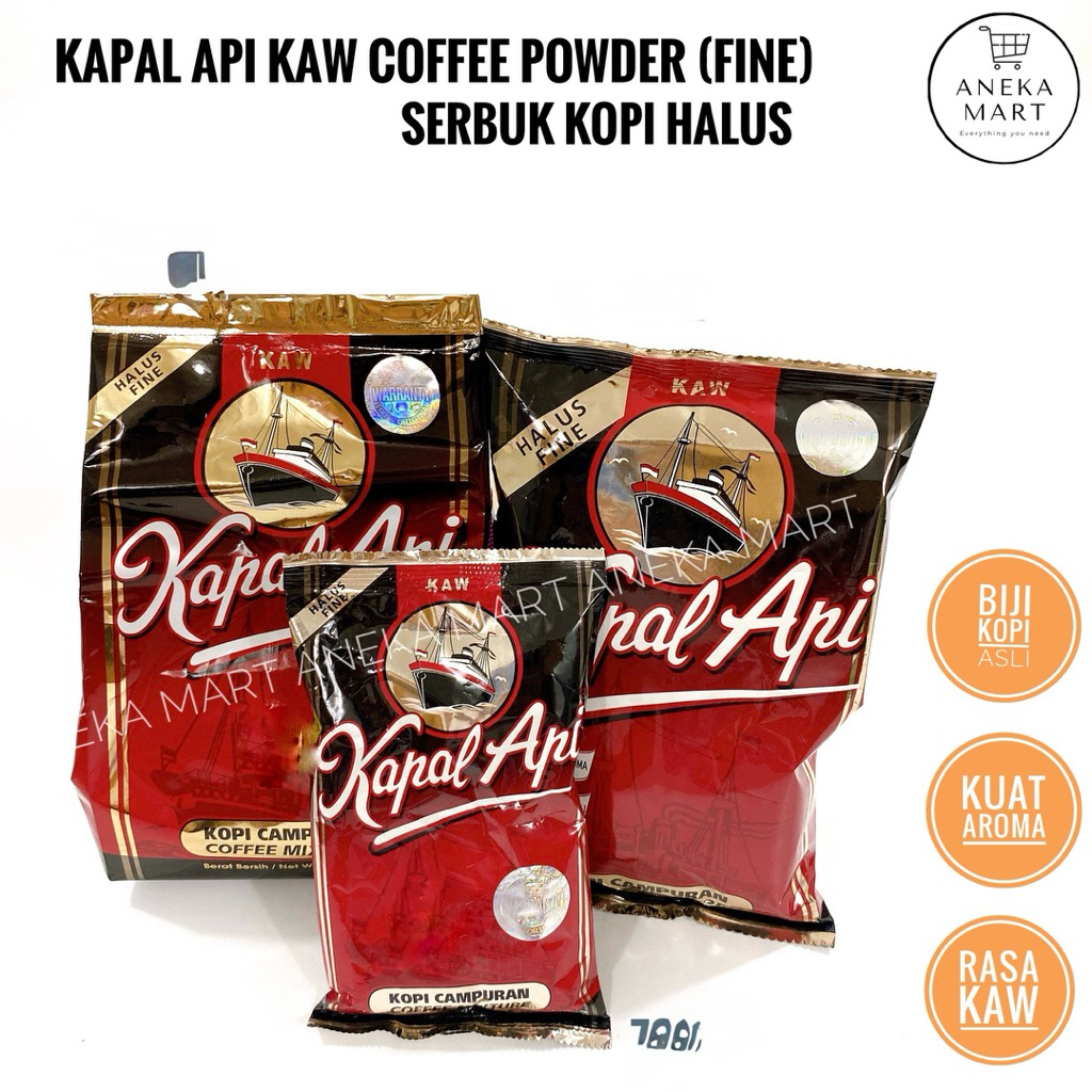 Kopi Kapal Api Halus Fine (70g/180g/440g) Kopi Cap Kapal Api Kaw ...