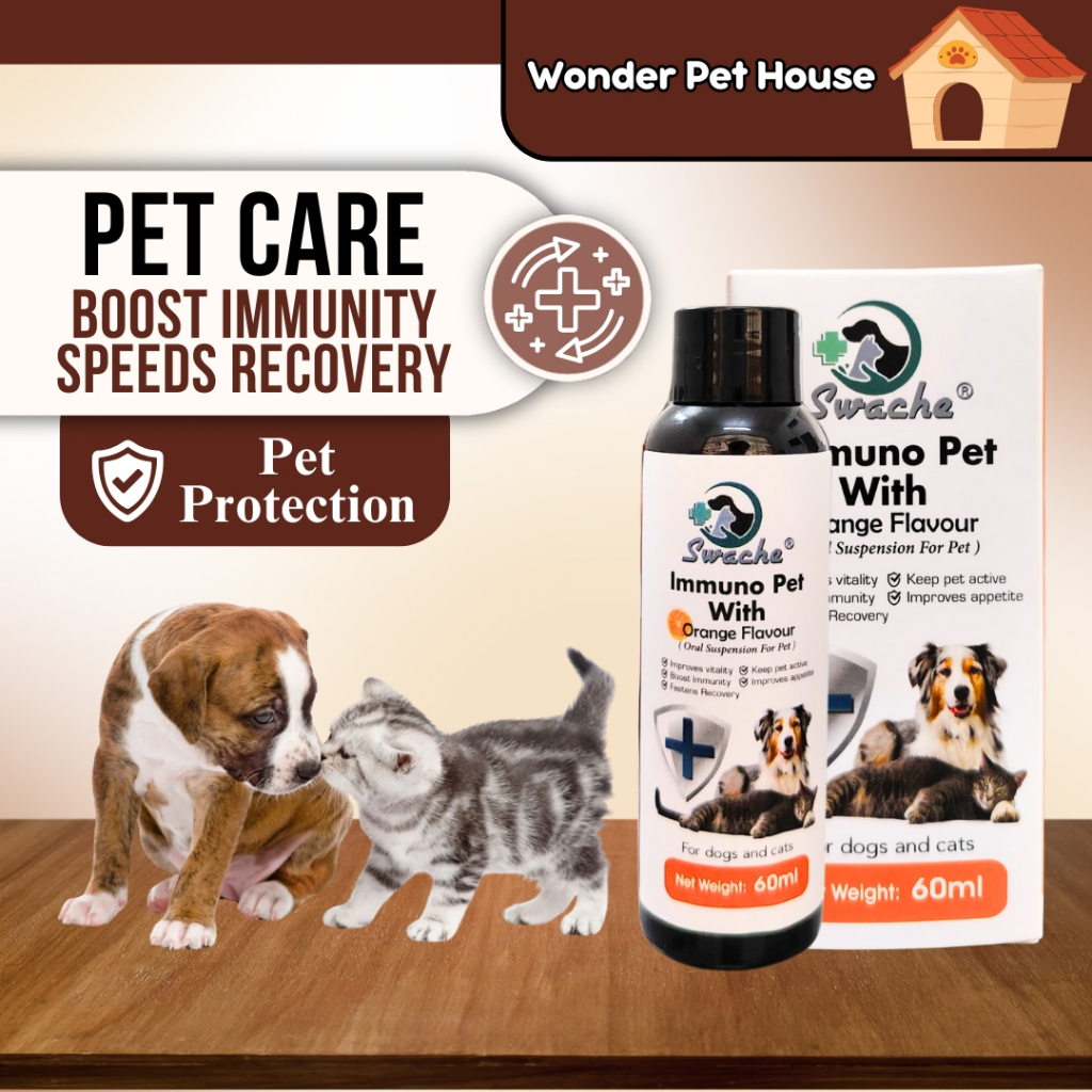 (Free Syringe) Swache Immuno Pet with Orange Flavor / Immune Booster ...