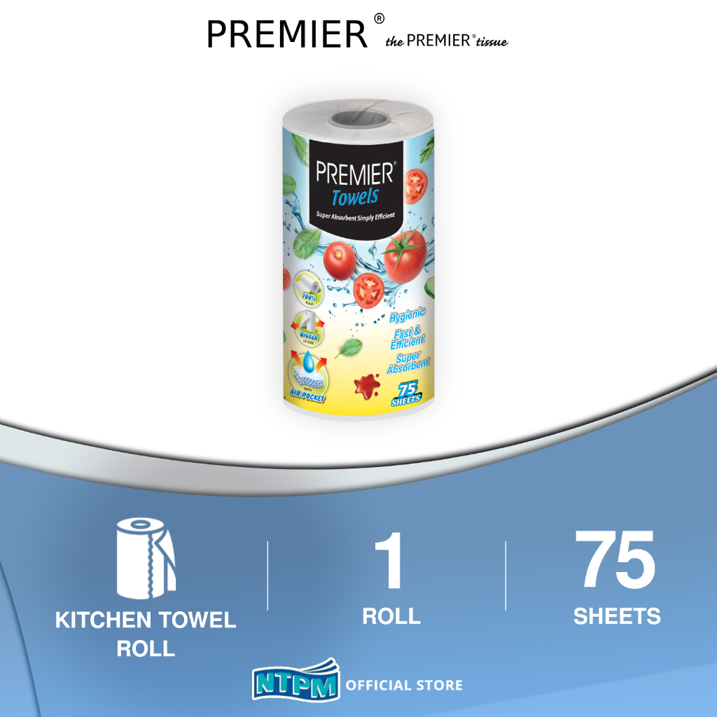 Premier Pulp Kitchen Towel (75's x 1 roll) | Shopee Malaysia