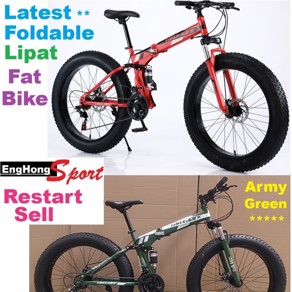 FOLDING Fat Bike, Double Suspension Fat Bike, Lauxjack Fat Bike ...