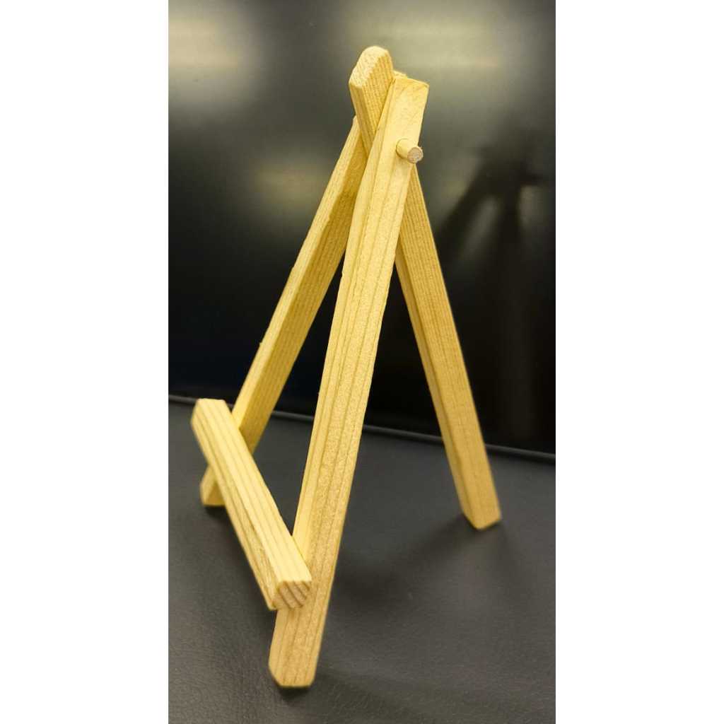 Easel stand mini, Stand kayu, Tapak kayu, Pine wood stand. | Shopee ...