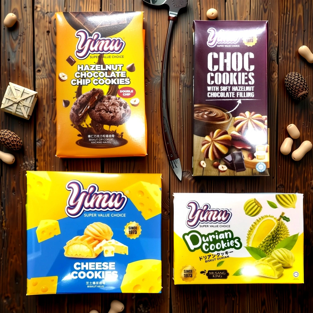 🍪 Yimu Cookies – Cheese & Musang King Durian Flavors | Biskut Keju ...