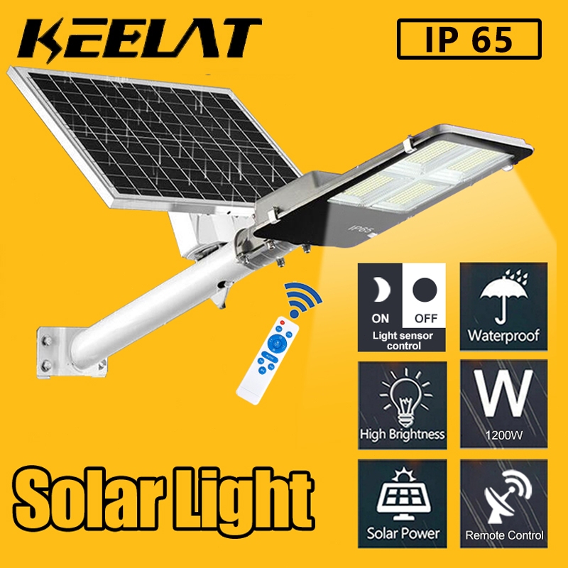 KEELAT Solar Light Outdoor Lighting 3 Modes Motion Sensor Light with ...
