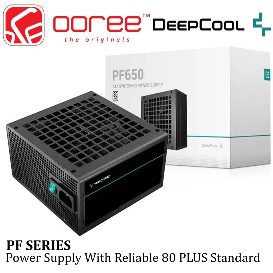 DEEPCOOL PF SERIES 450W/ 550W / 650W BEKALAN KUASA 80 PLUS STANDARD ...