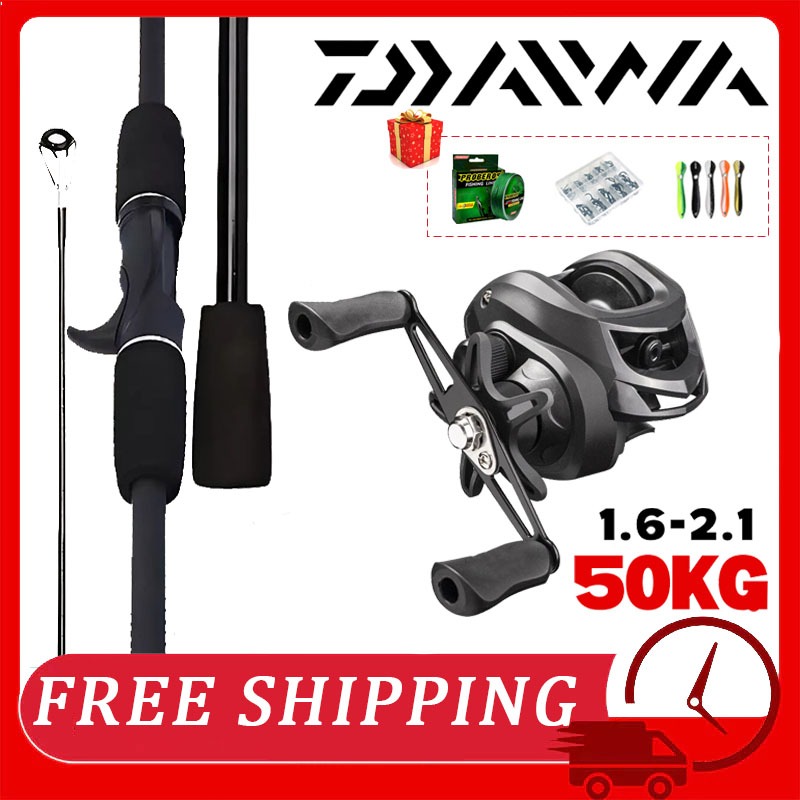 NEW DAIWA Casting Set Murah Pancing Set Reel bc Corbon Rod Casting ...