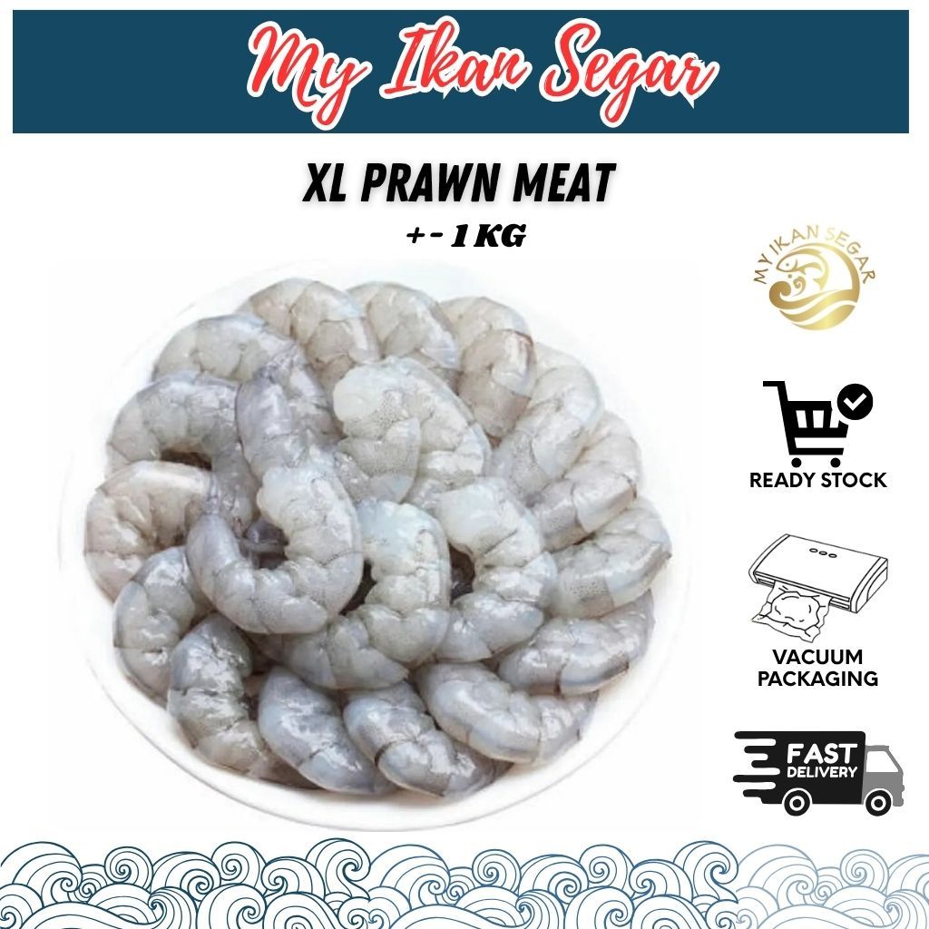 XL PRAWN MEAT ⚡️ SKIN OFF 1KG | Shopee Malaysia