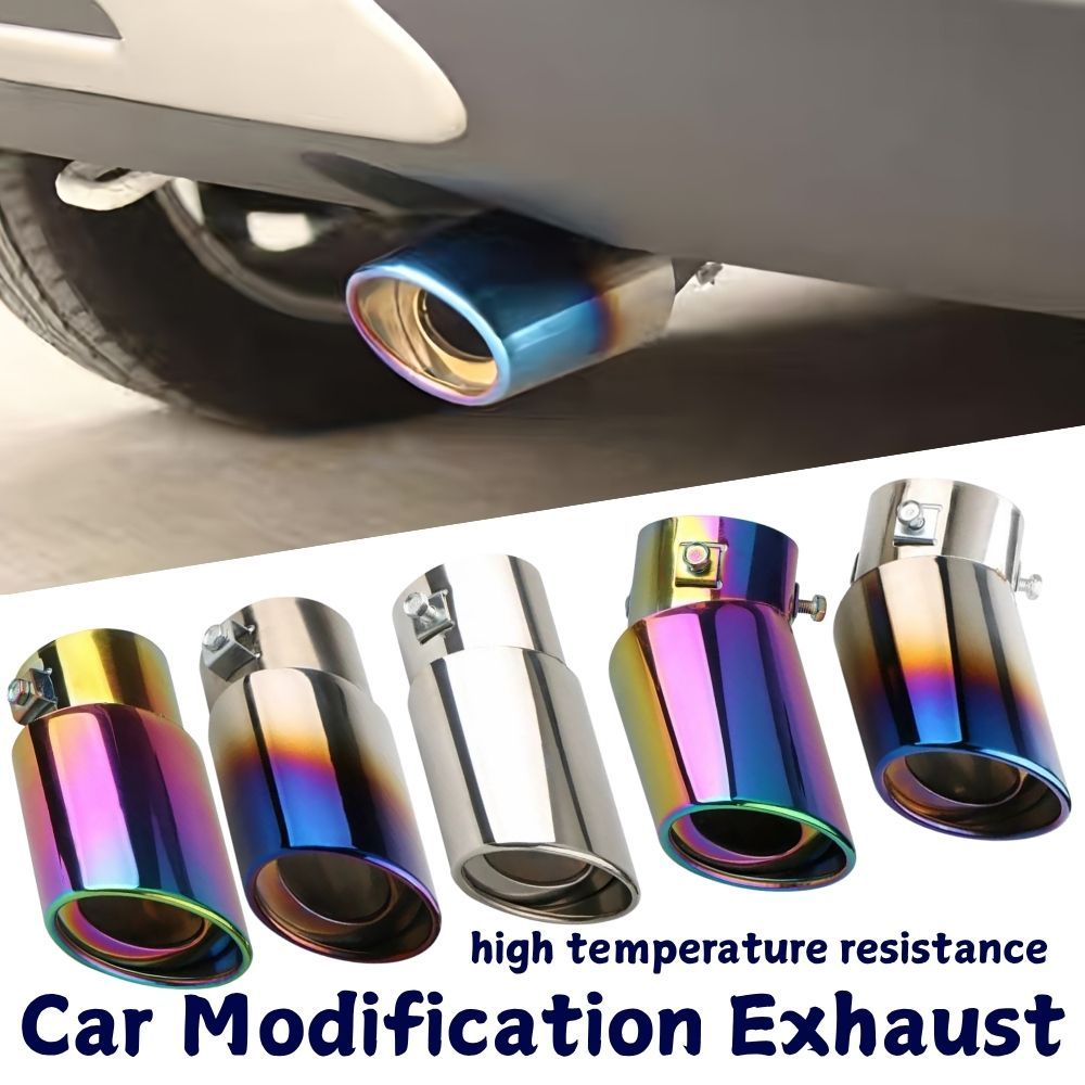 Exhaust tip titanium blue plug and play tail pipe axia myvi alza wira ...