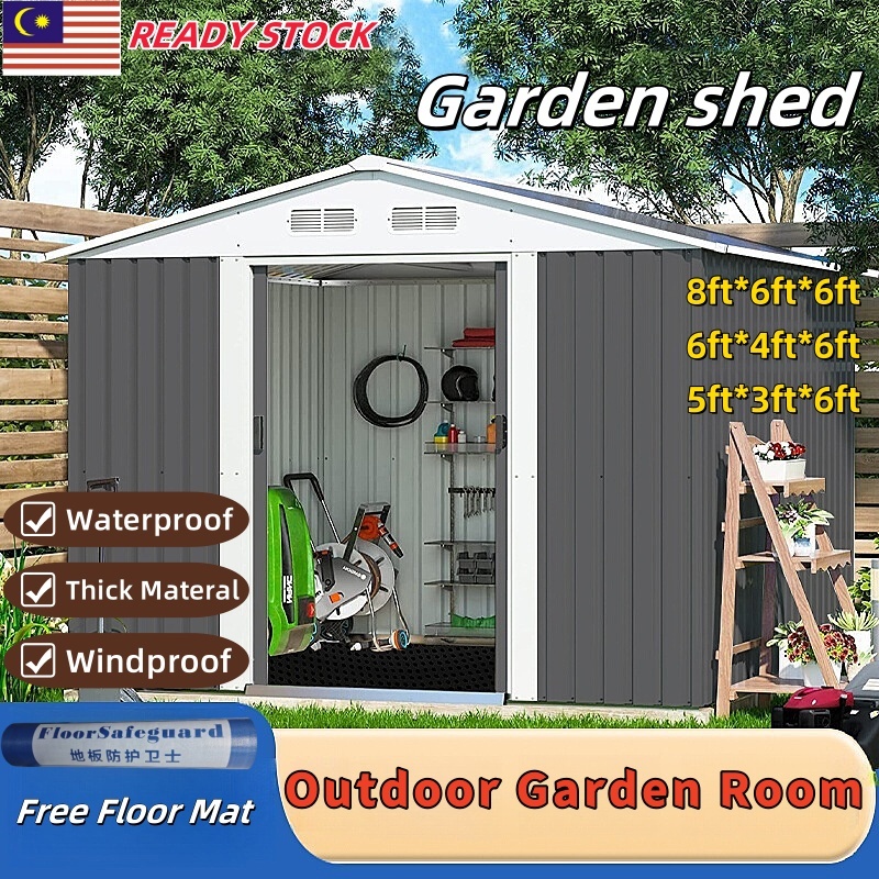 【WATERPROOF】Large Garden Storage Shed|Backyard Storage Outdoor Metal ...