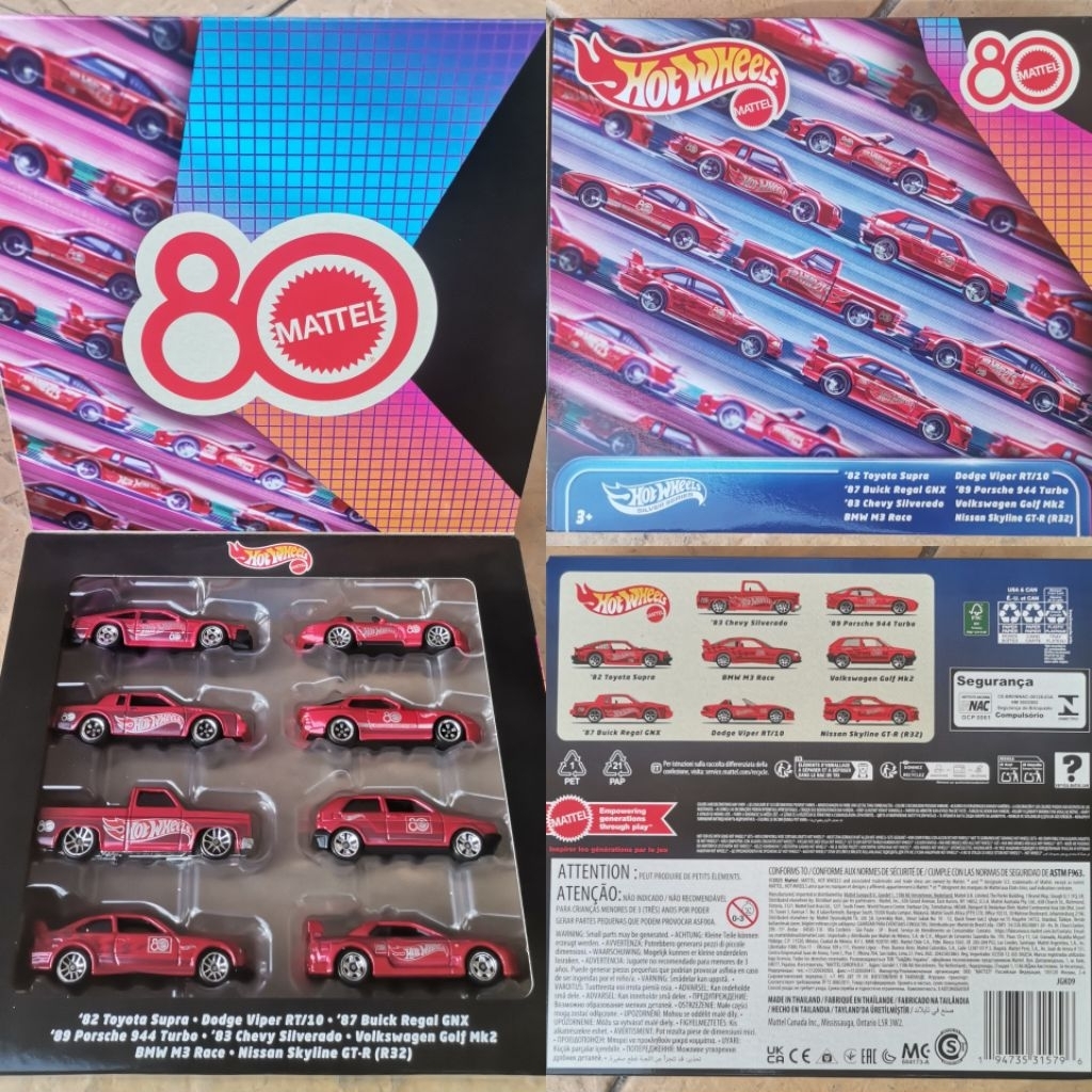 Hot Wheels - Exclusive Mattel 80th Anniversary Multipack Series 2025 ...