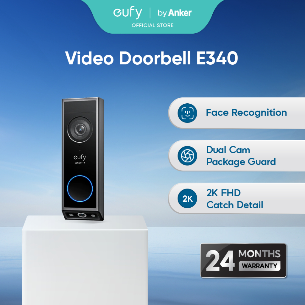 eufy Security E340 2K Wireless Video Doorbell T8214 | Shopee Malaysia