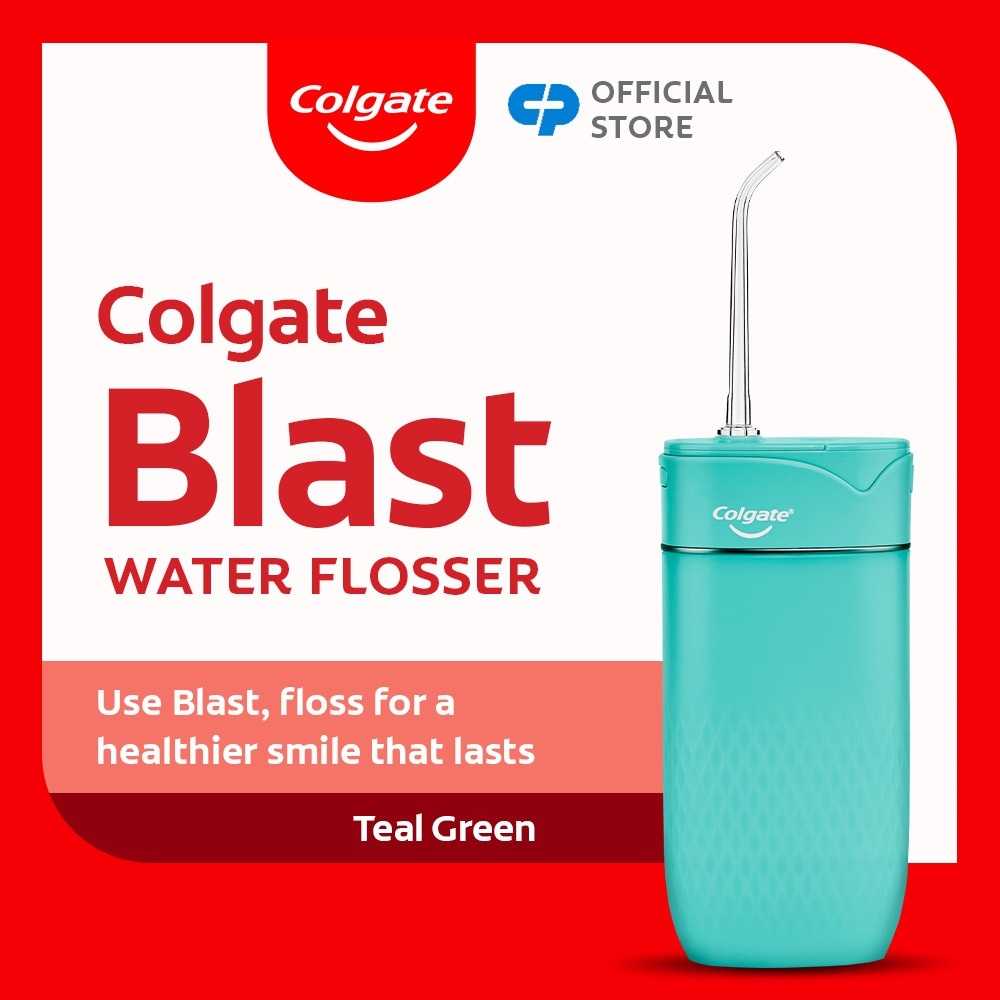[East Malaysia] Colgate Blast Water Flosser - Teal Green/White | Shopee ...