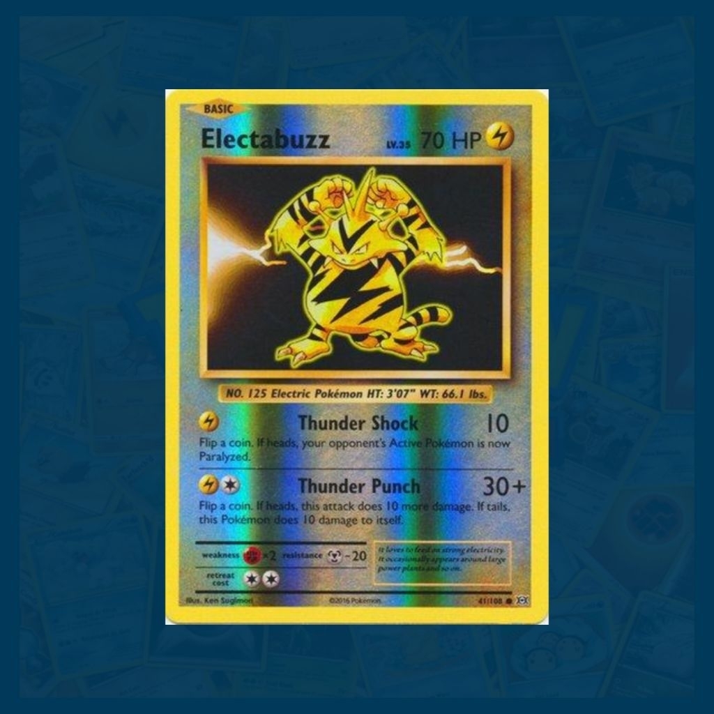 Electabuzz (41/108) Reverse Holo | XY Evolution | Pokemon TCG Card ...