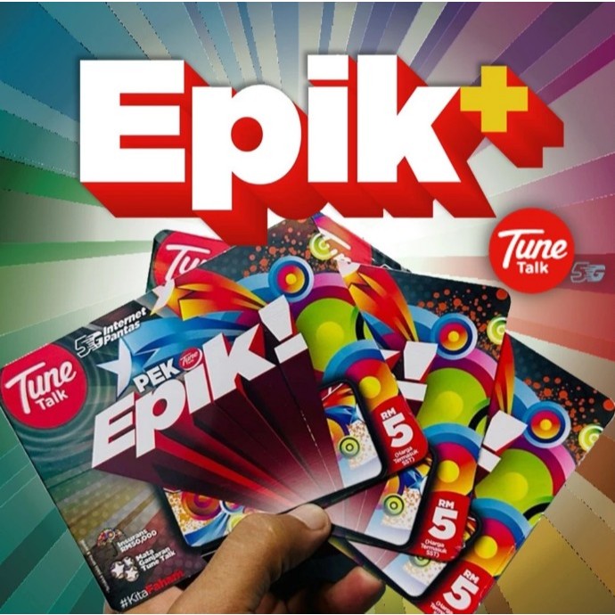 Simkad Tunetalk Epik+ | Tune Talk Sim Card High Speed 4G 5G Data Plan ...