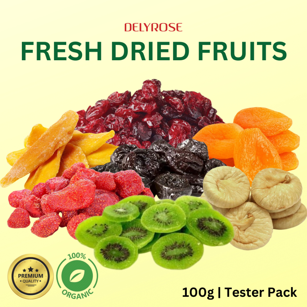 Fresh Dried Fruit Mango Strawberry Prune Kiwi Fig Apricot Cranberry ...