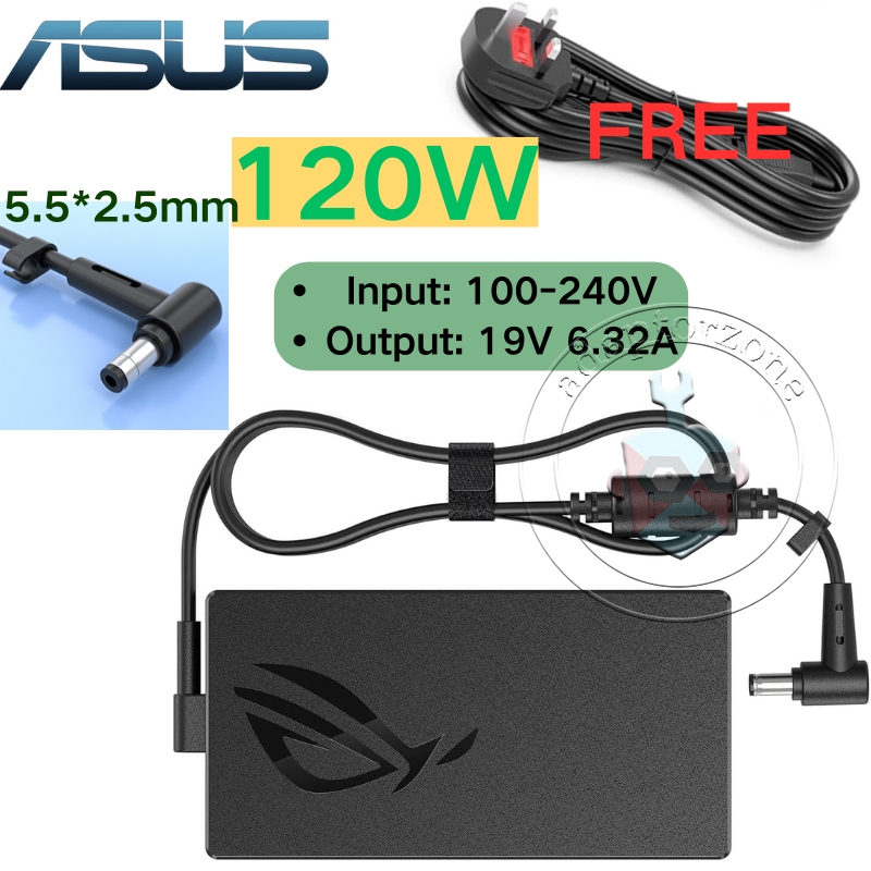 ASUS Computer Charger 120W FX504/UX510UW/N56/N750/N500 etc. models PA ...