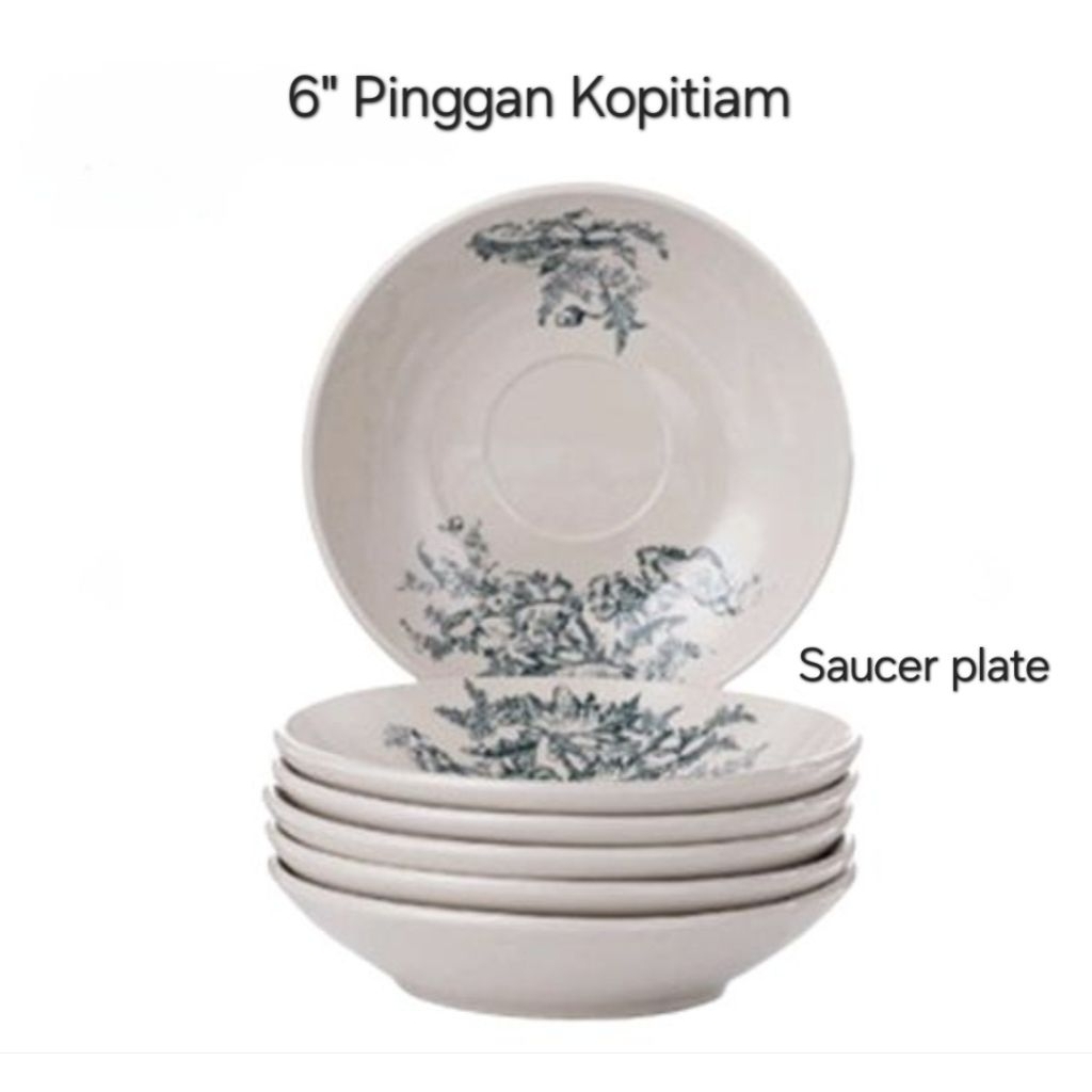 6" Pinggan Kopitiam Set Piring Kuih Saucer Plate Pinggan Telur Oldtown ...