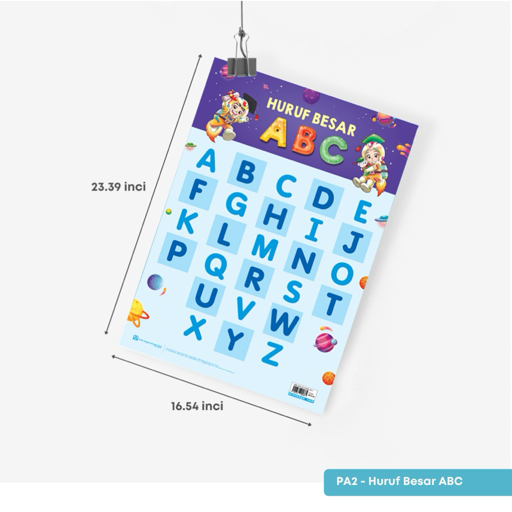 Poster Kanak- kanak | Huruf Besar ABC | HURUF KECIL ABC | Shopee Malaysia