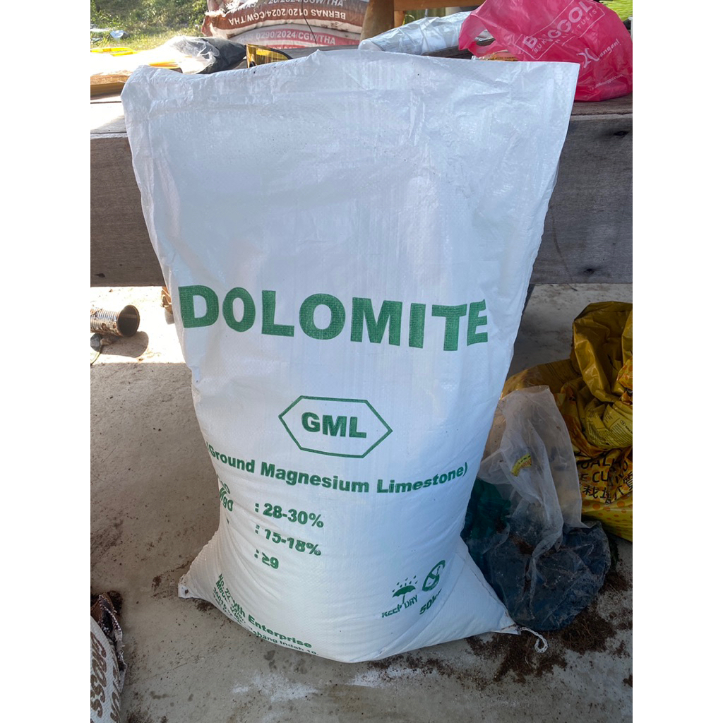 1kg Baja Dolomite GML/Kapur Pertanian Merawat Tanah/media Berasid ...