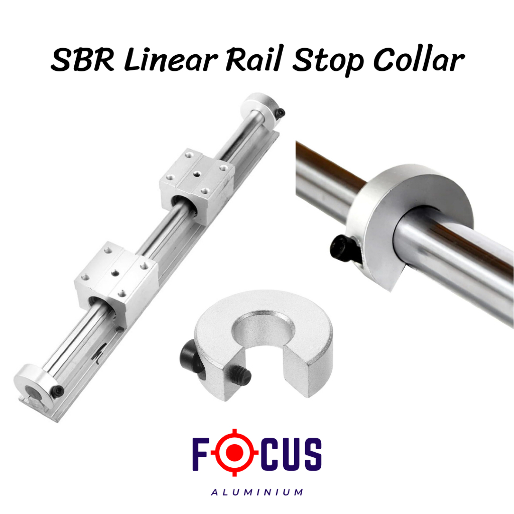 SBR Linear Rail Stop Collars Anti-Collision Block Stopper Fixing Rings ...