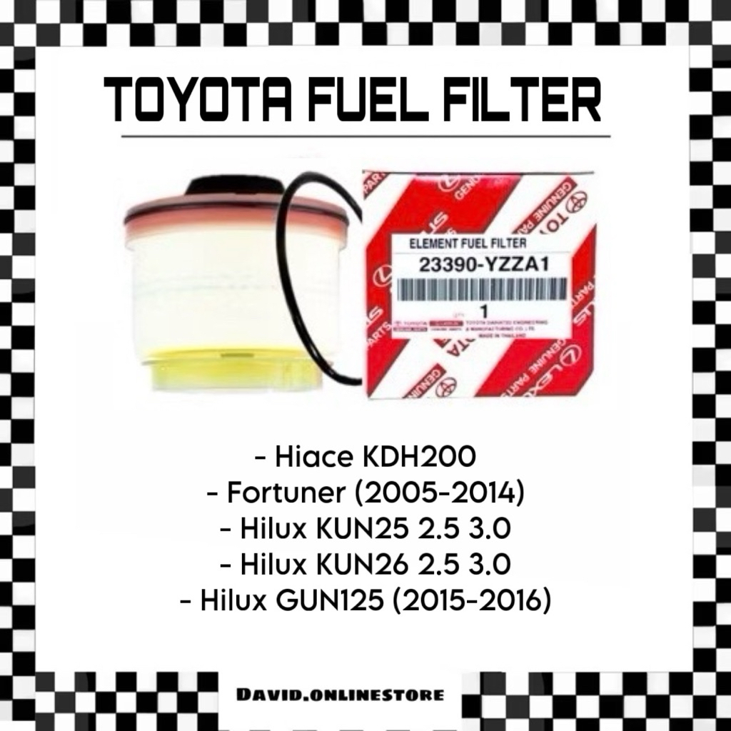 Toyota Fuel Filter For Toyota Diesel Hilux Vigo KUN25 Fortuner KUN50 ...