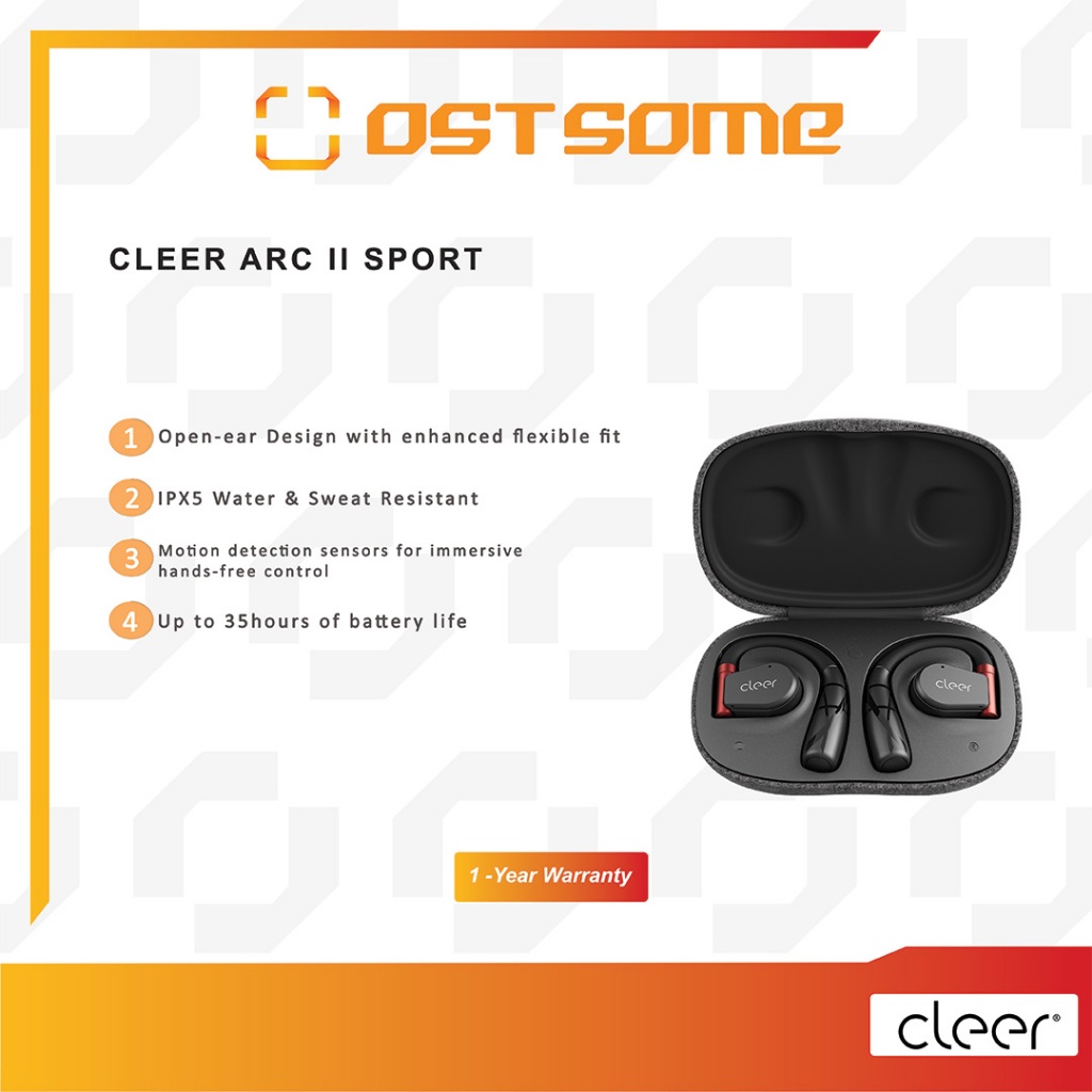 [Malaysia Warranty] Cleer ARC II Sport Open-Ear True Wireless Earbuds ...