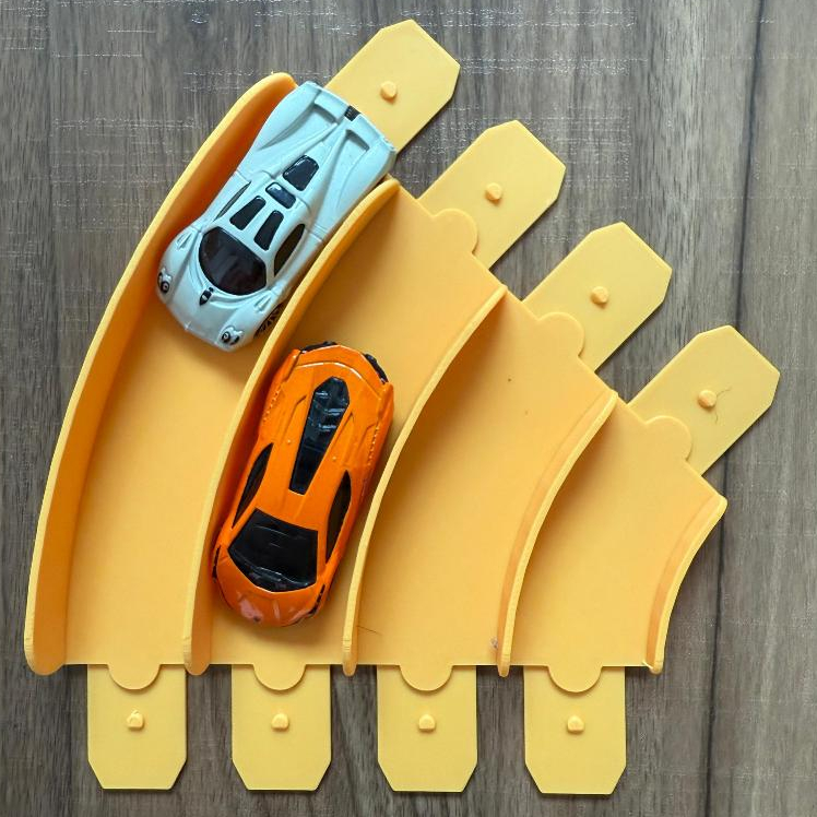 Hot Wheels 4 Lane 45 Degree Turn with Track Connectors | Shopee Malaysia