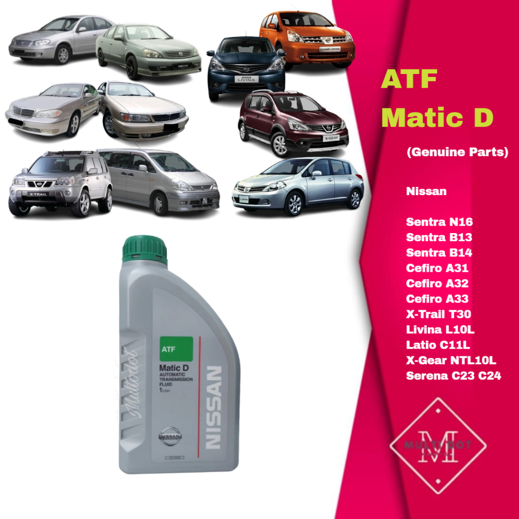 Nissan ATF MATIC-D 1L 999MP-AA100XX Sentra Cefiro X-Trail T30 Livina ...