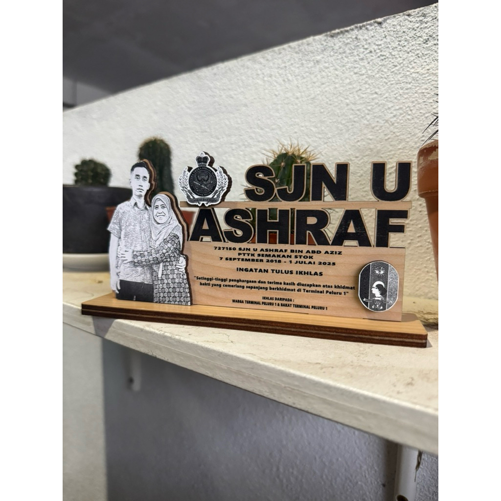 [SIAP 2 HARI] Table Name Plate, Custom Desk Name l Hadiah Hari Guru ...