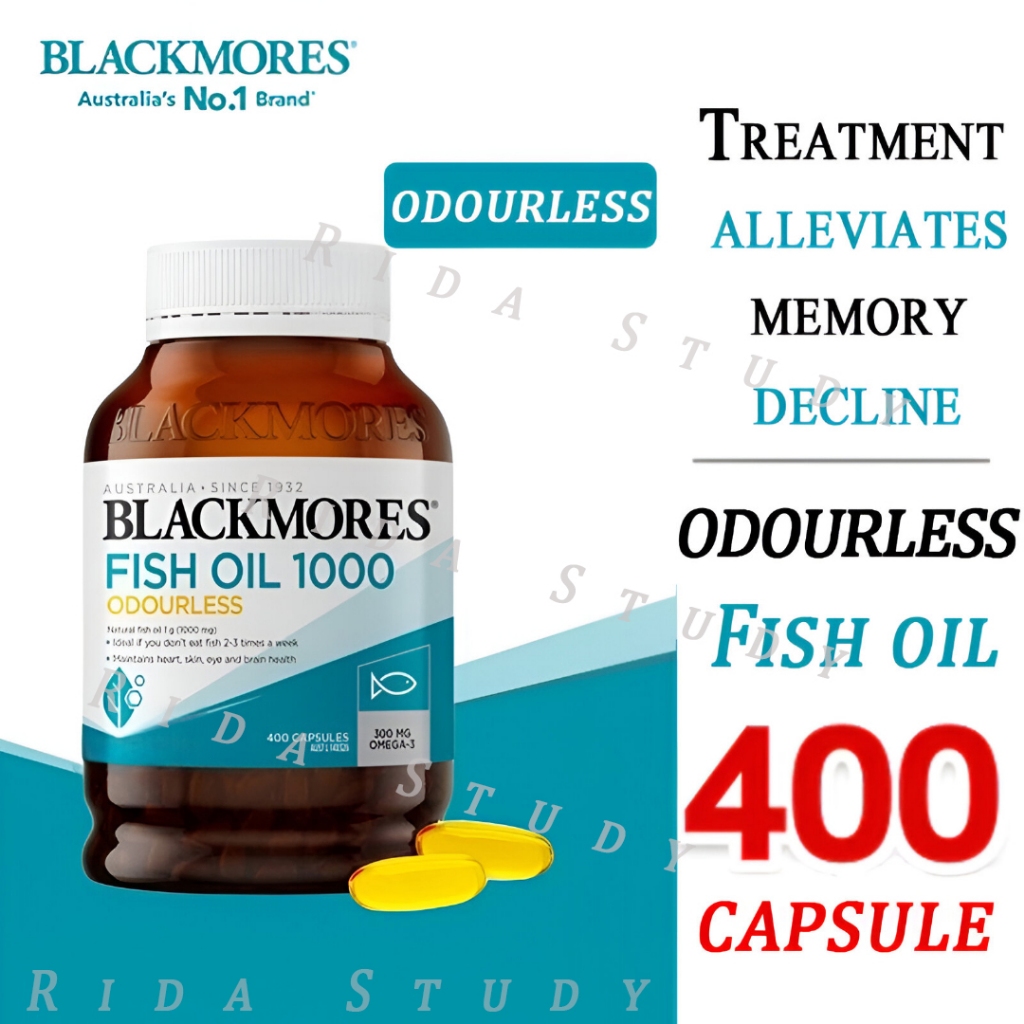 Blackmores Odorless Fish Oil Omega 3 400 Capsules New Package ...