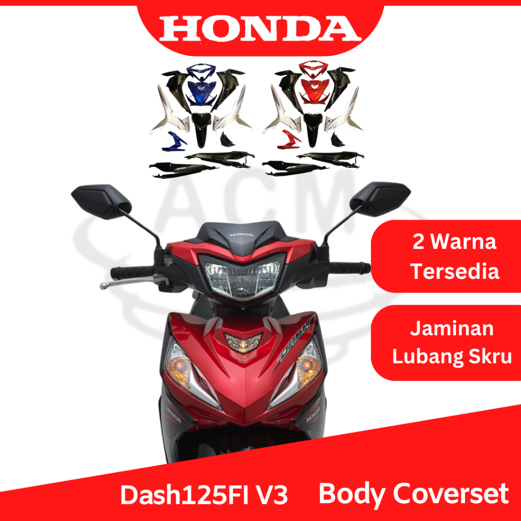 HONDA Dash125Fi V2 Body Cover Set HLD Coverset Color Part Dash Dash 125 FI Fuel Injection 2023 ...