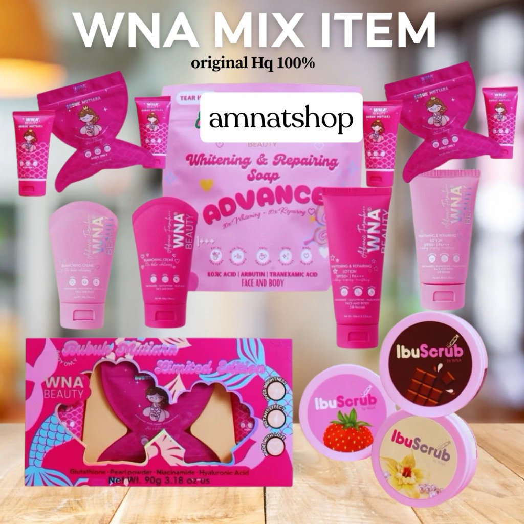 WNA MIX ITEM Whitening repair Lotion Pink Edition | Bubuk Mutiara ...