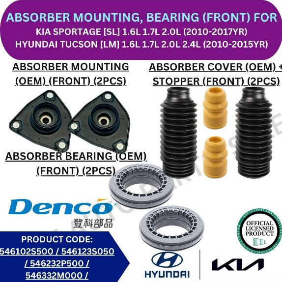 ABSORBER MOUNTING, COVER, STOPPER, SPRING RUBBER (FRONT) FOR KIA ...