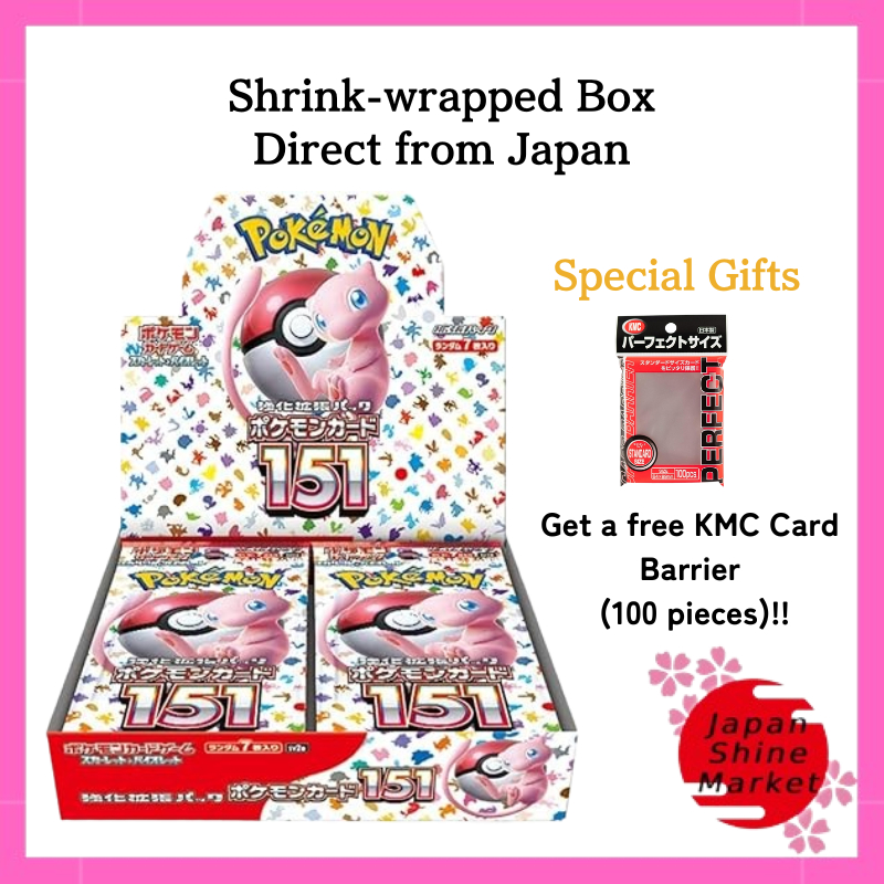 【Ready Stock】 Pokemon Card Japanese TCG Pokemon Card 151 box with ...