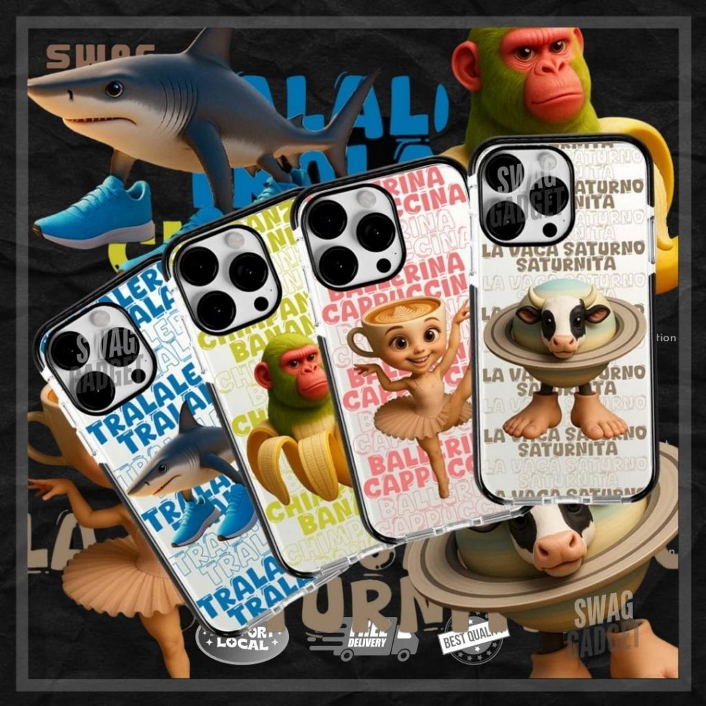 Brainrot Series IMD Case Compatible for iPhone 16 Pro Max 15 Pro Max 14 ...