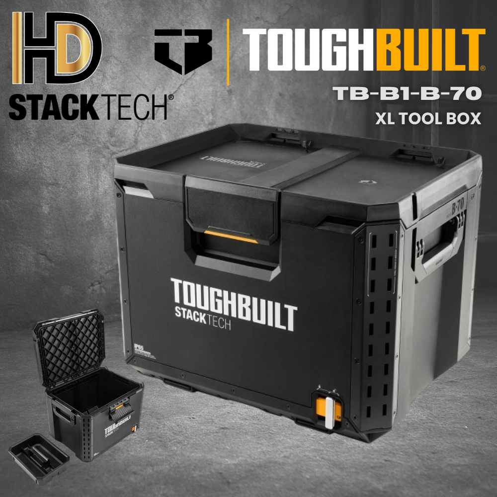 TOUGHBUILT STACKTECH XL Large Tool Box / Heavy Duty STACKTECH XL Tool Box / TB-B1-B-70 | Shopee ...