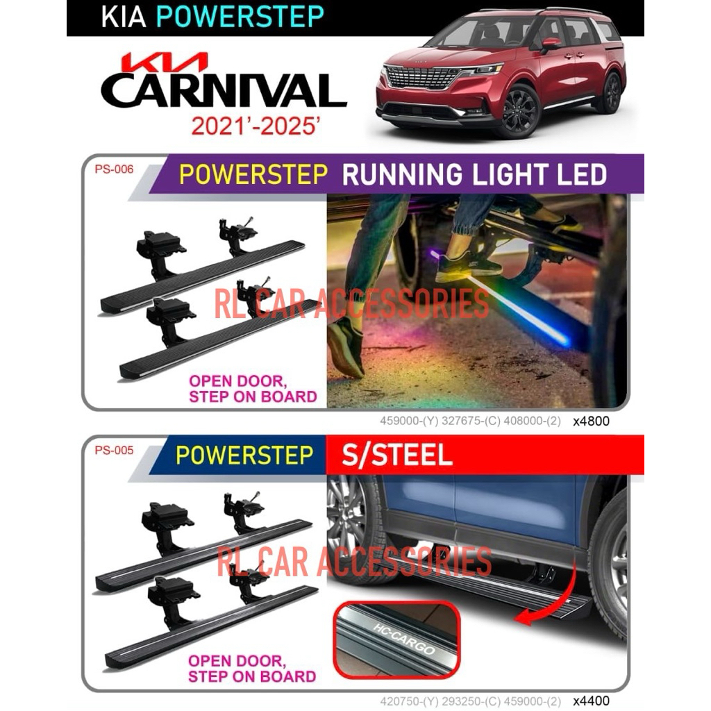 Kia carnival 2022 2023 2024 2025 2026 Auto deployed running board foot ...