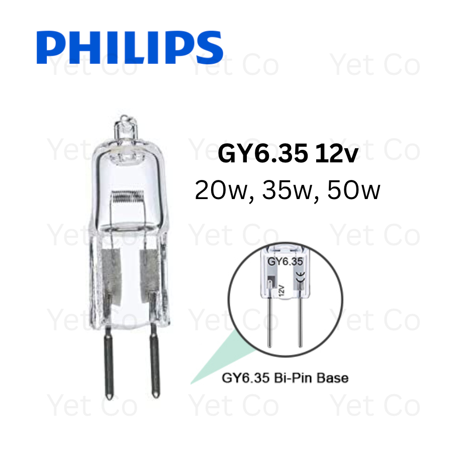Philips Essential GY6.35 20w/35w/50w 12v Halogen Capsule Rocket Bulb Lamp | Shopee Malaysia
